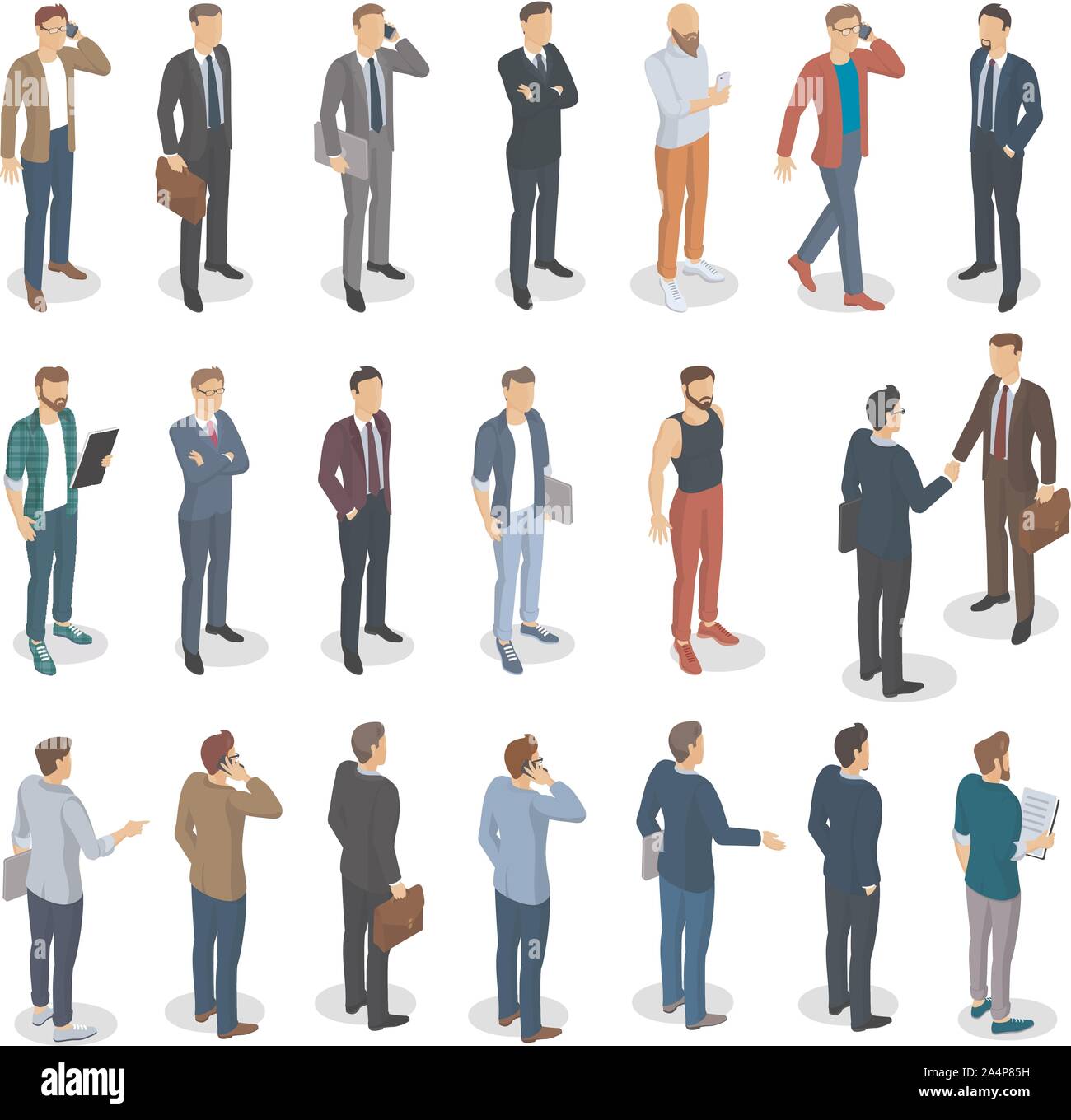 Isometric vector men woman Stock Vector Images - Alamy
