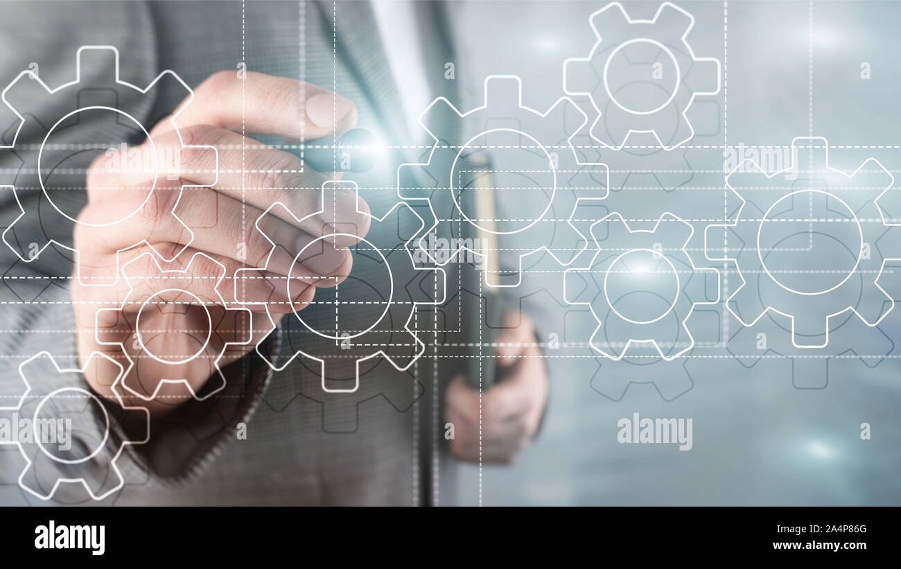 Gears mechanism, digital transformation, data integration and digital ...