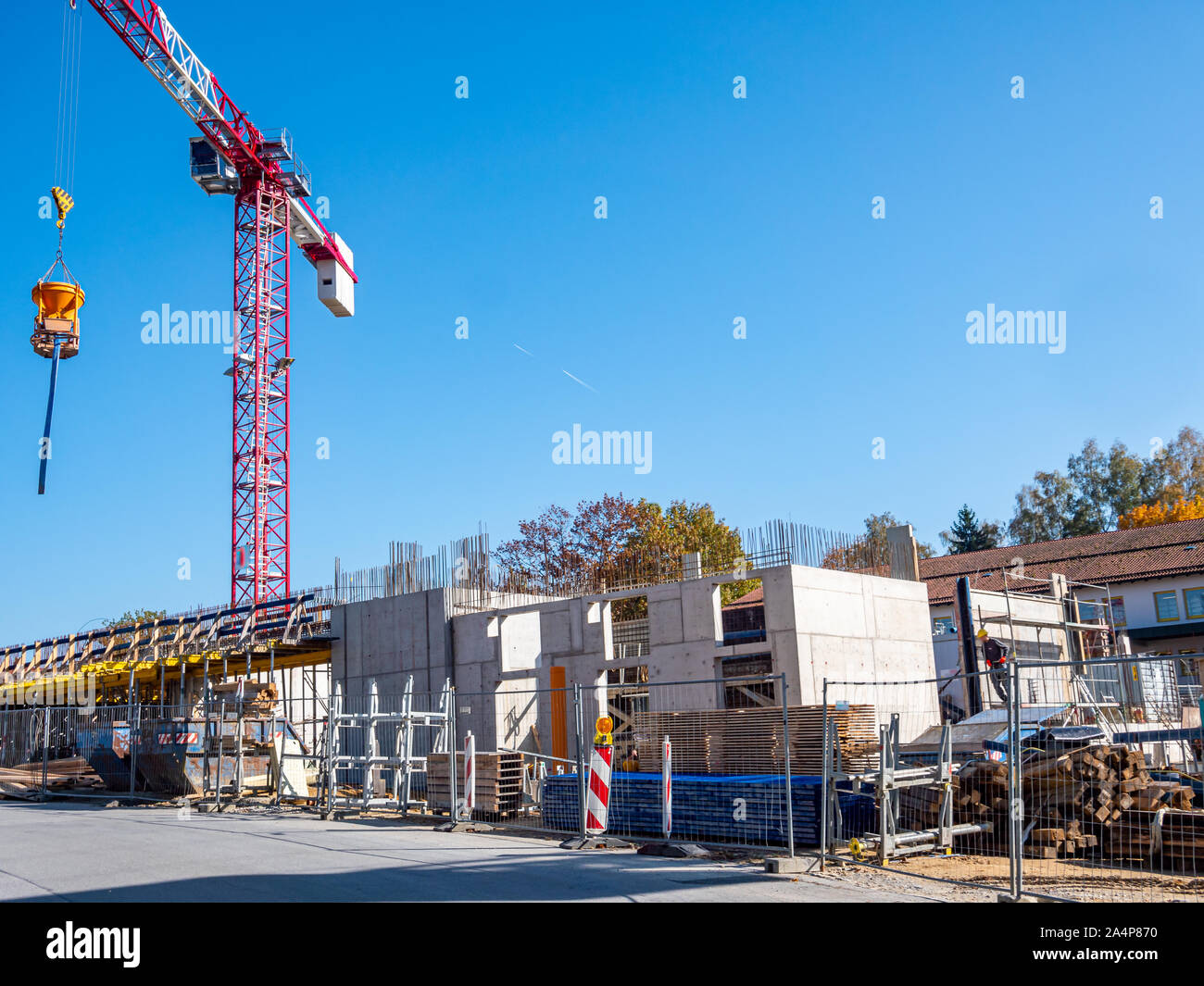 Big construction site in the city Stock Photo - Alamy
