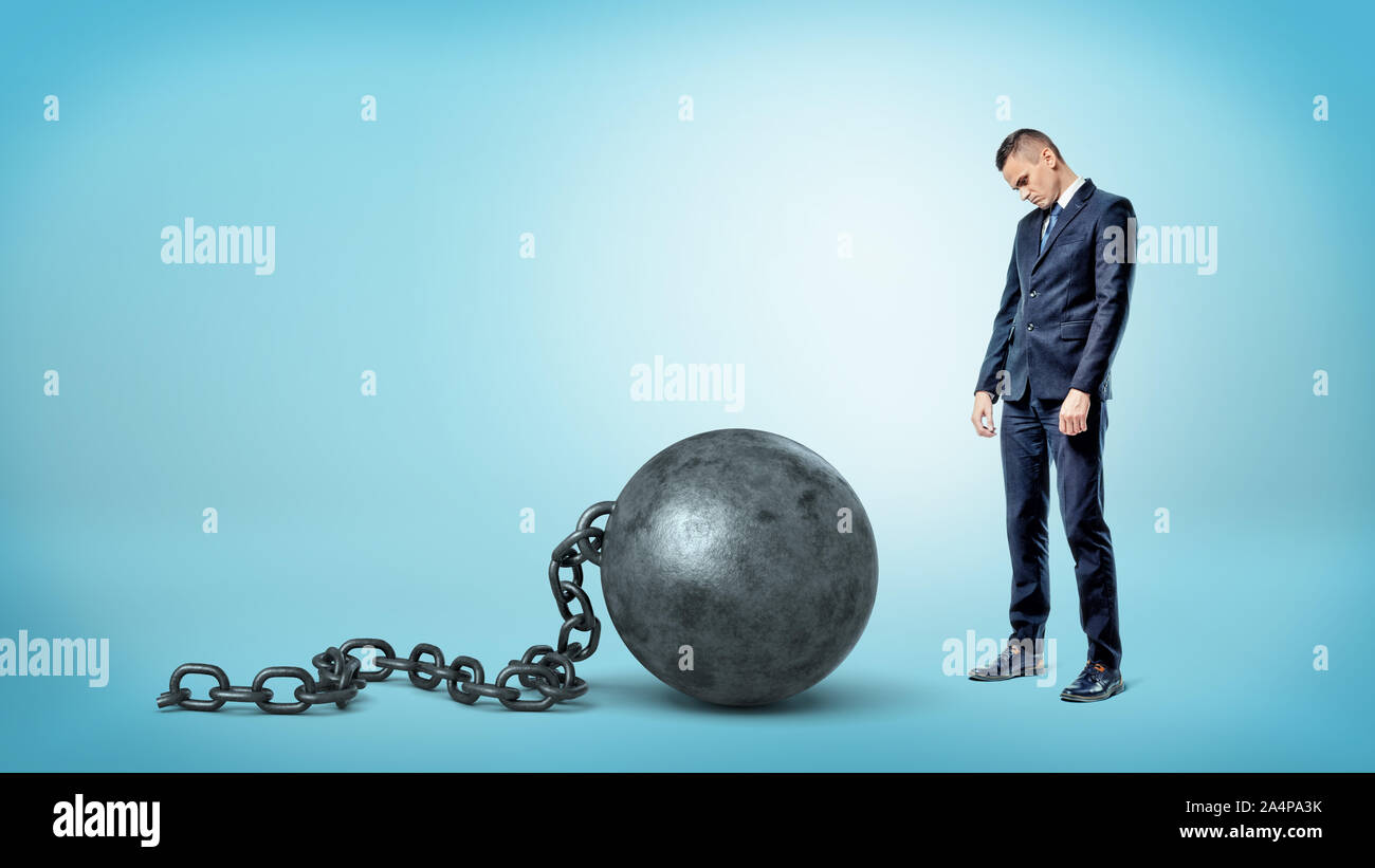 Prisoner with ball and chain hi-res stock photography and images - Alamy