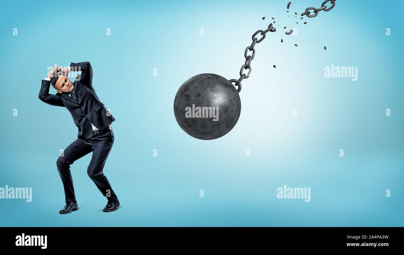 Ball and chain of fear hi-res stock photography and images - Alamy