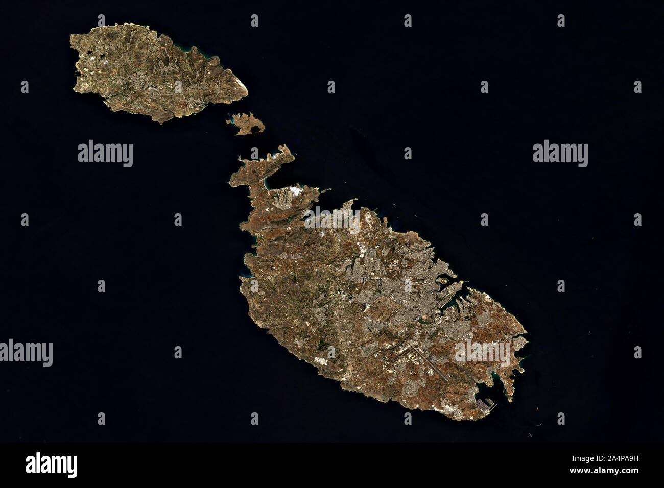 The archipelago of Malta seen from space - contains modified Copernicus ...