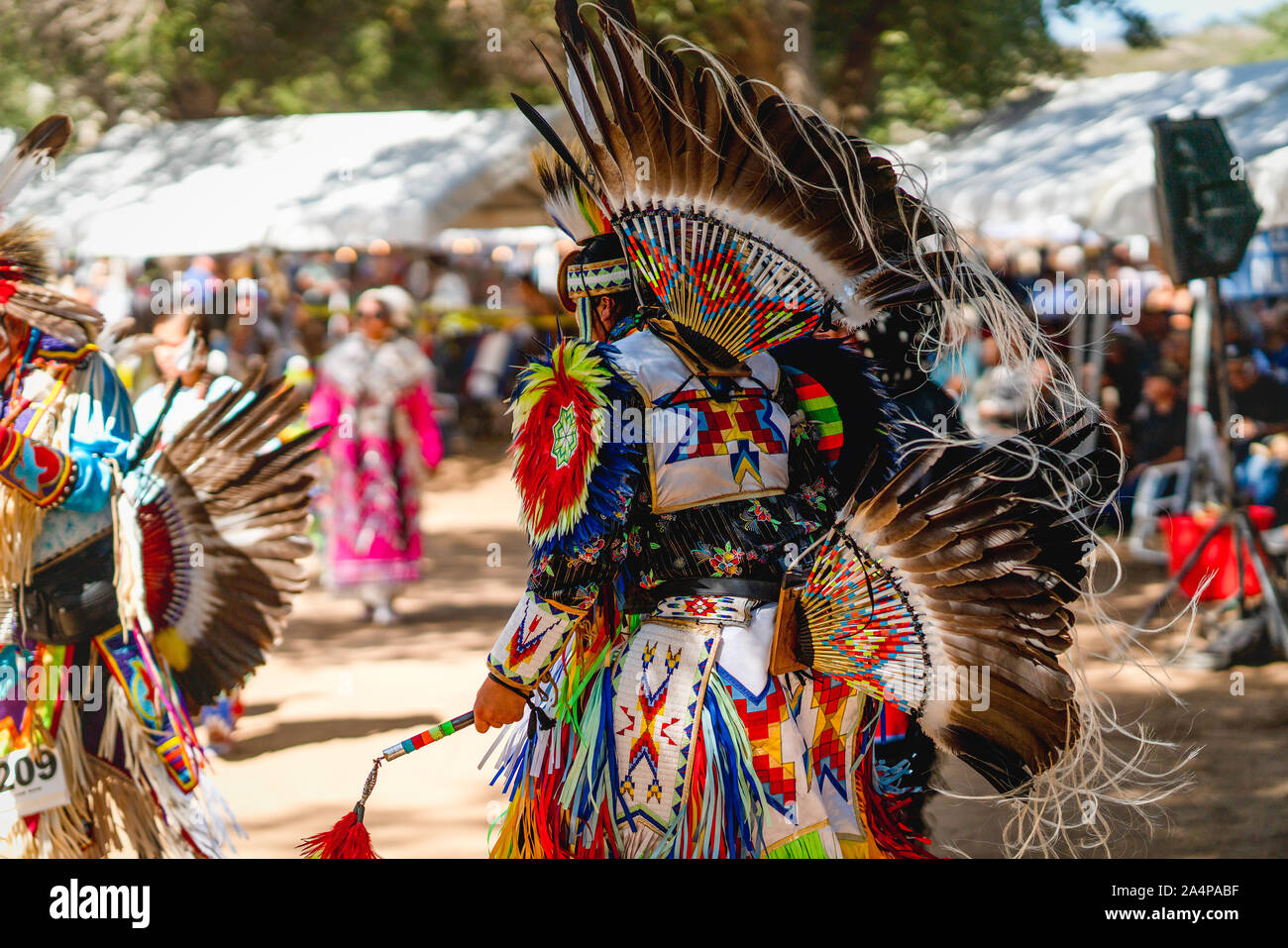 Chumash man dressed in traditional hi-res stock photography and images ...