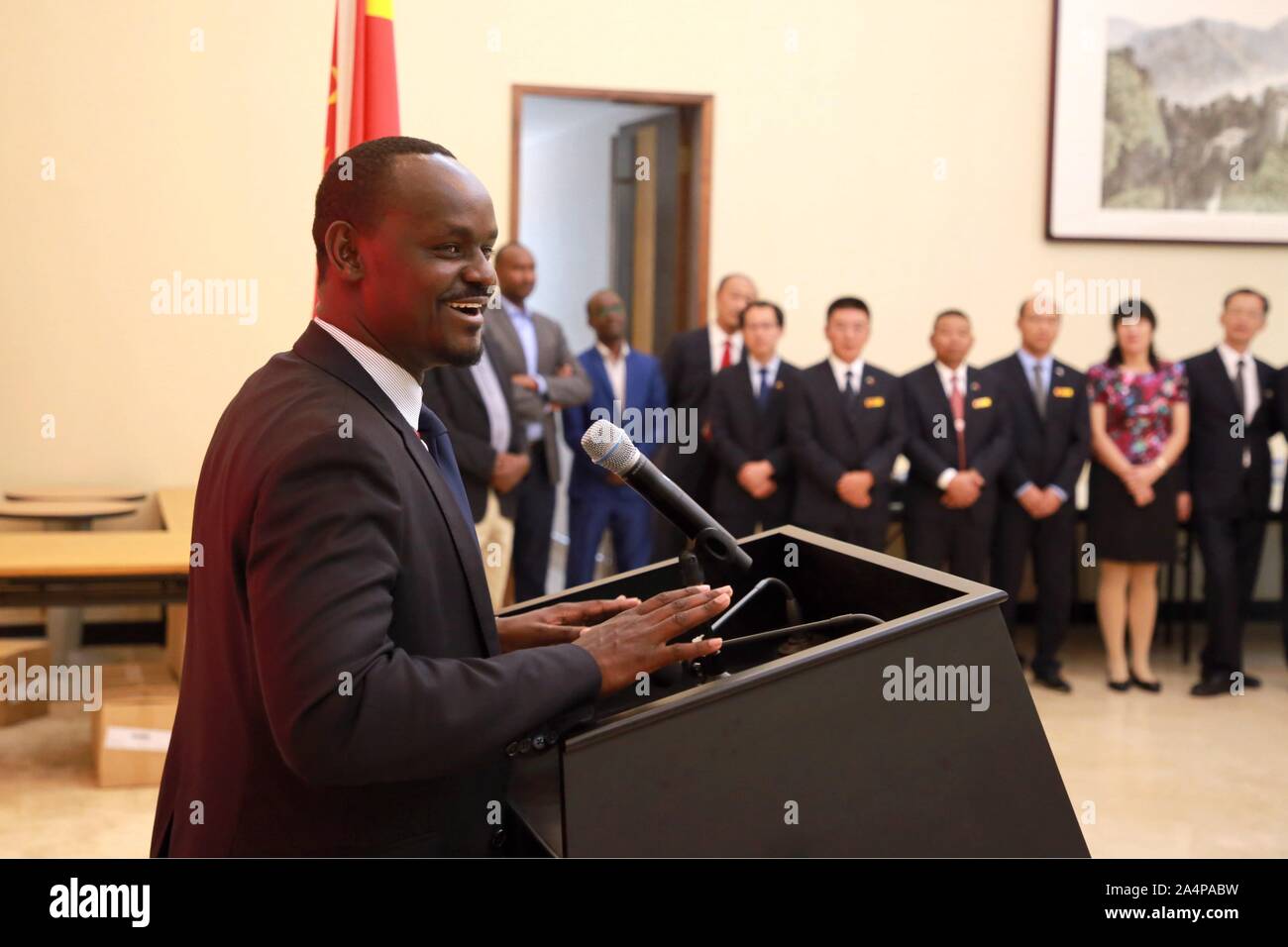 Kigali, Rwanda. 15th Oct, 2019. Permanent Secretary of Rwanda's ...