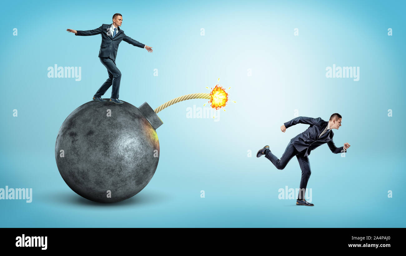 People Running From Danger