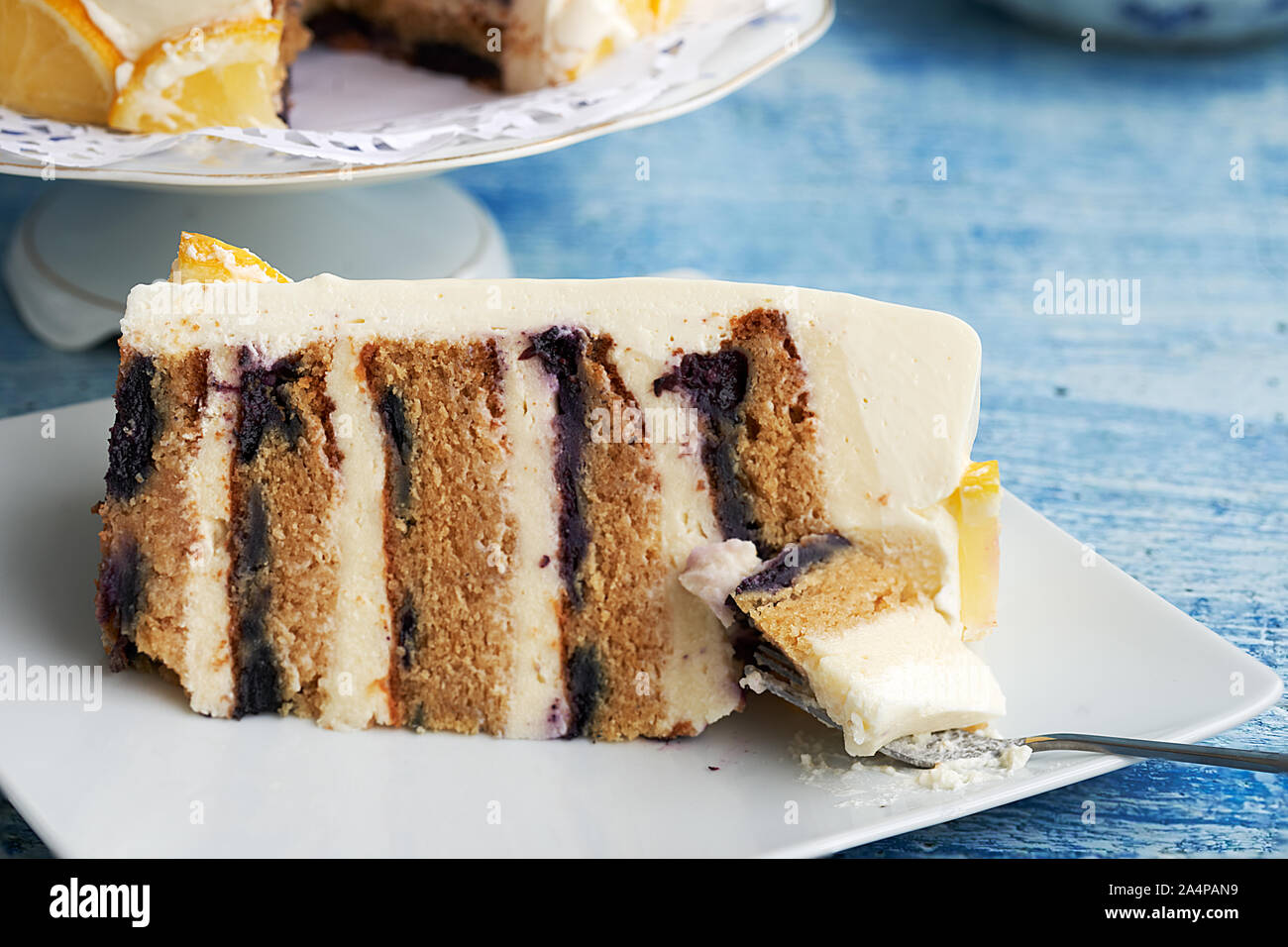 Red blue layer cake hi-res stock photography and images - Alamy