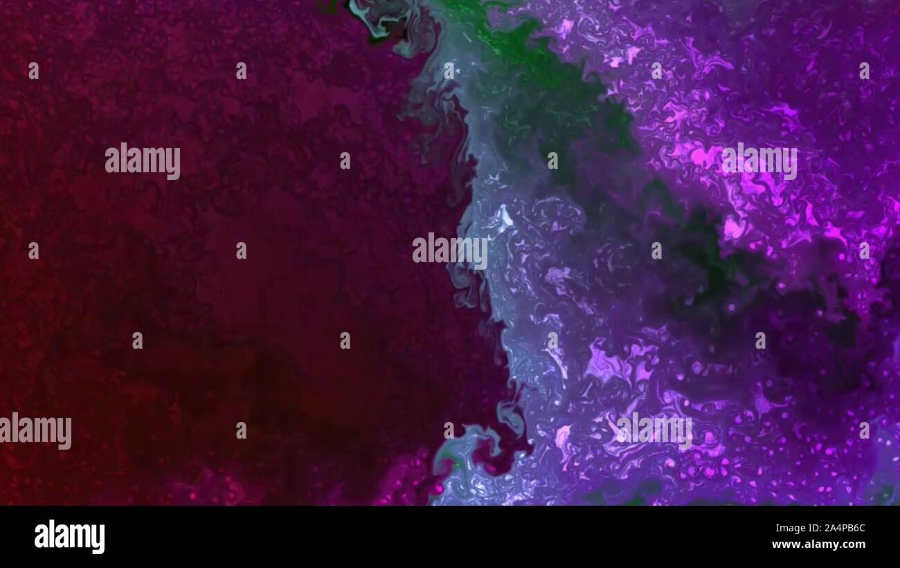 Abstract neon purple liquid paint diffusion splash background Stock ...
