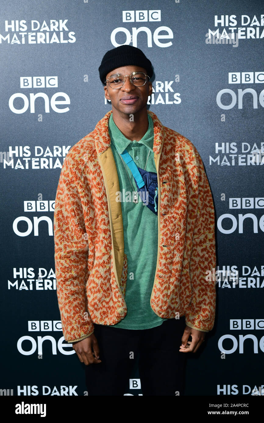 Simon Manyonda attending the premiere of His Dark Materials held at the ...