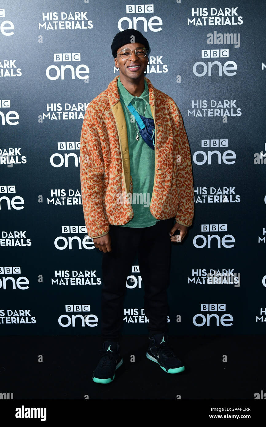 Simon Manyonda attending the premiere of His Dark Materials held at the ...