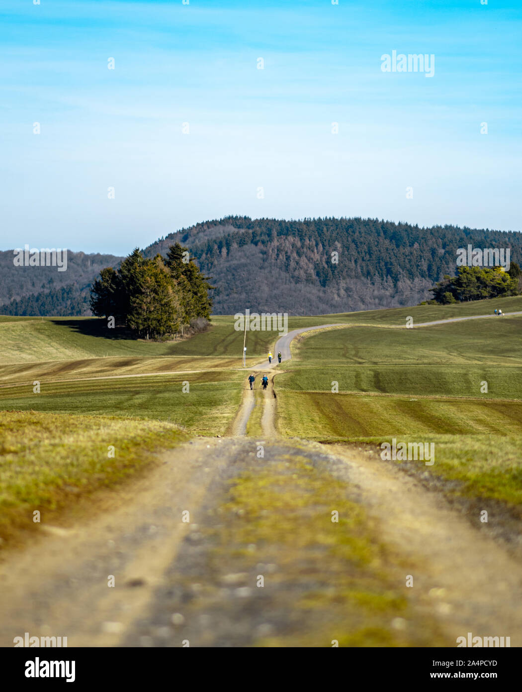 A hiking tour in germany. Eifel nature view Stock Photo - Alamy