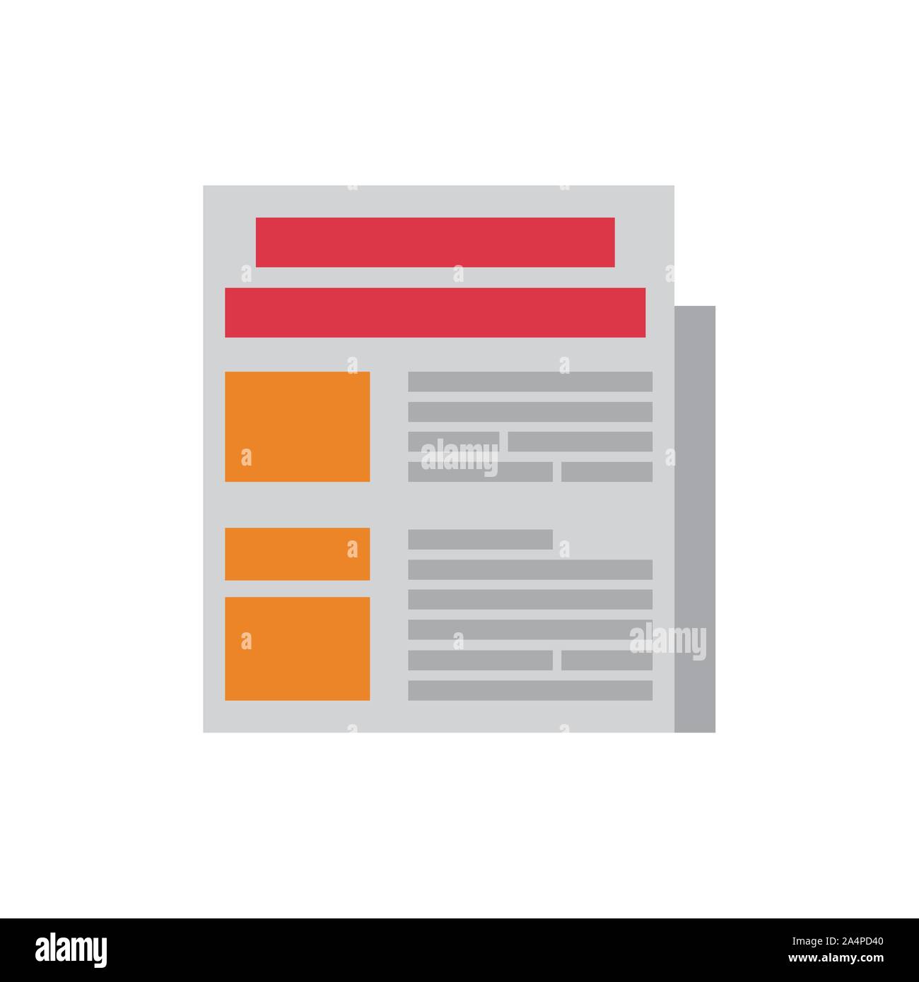 Website design, Technology internet media layout development page and ...