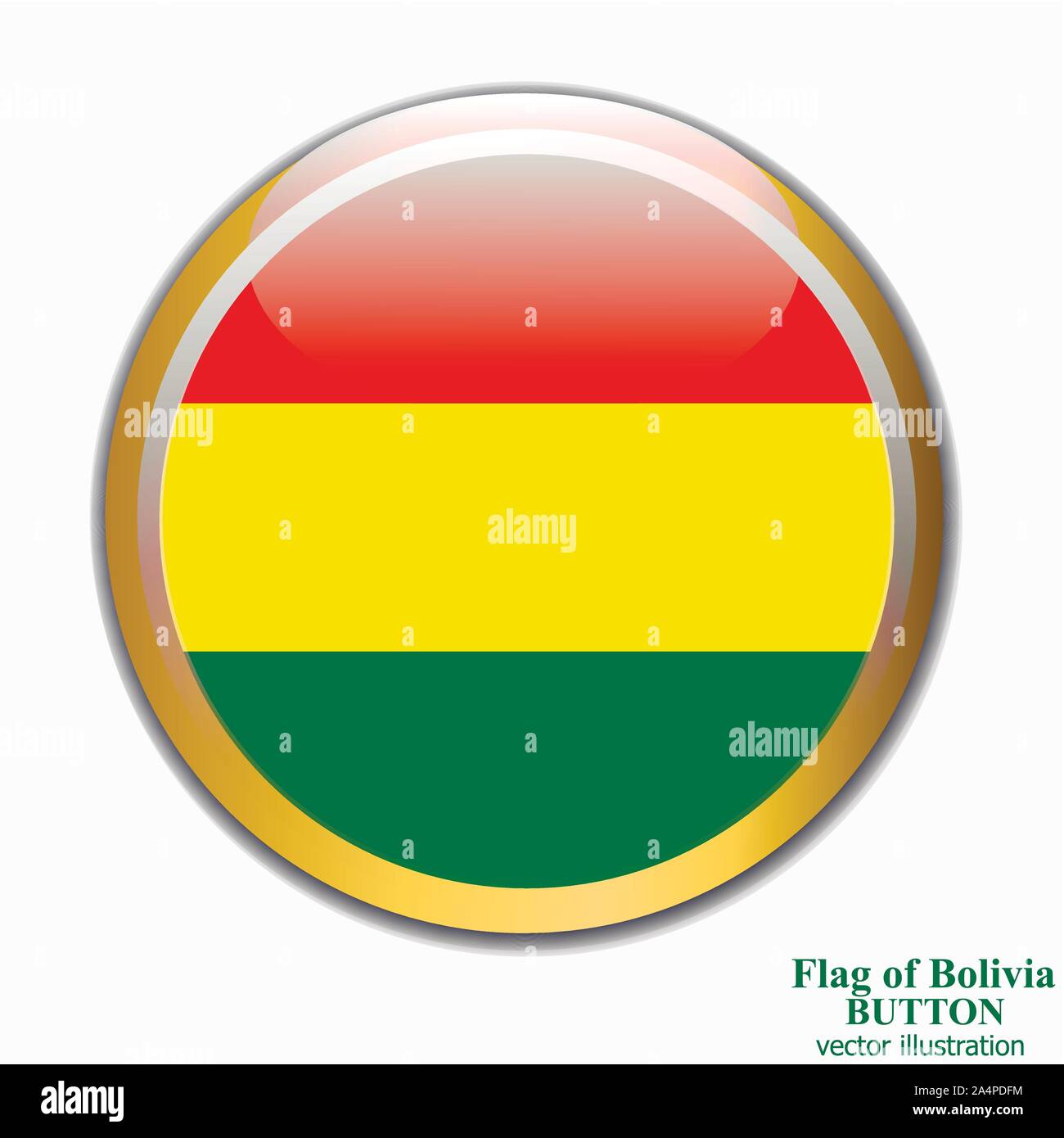 Bright button with flag of Bolivia . Happy Bolivia day background ...