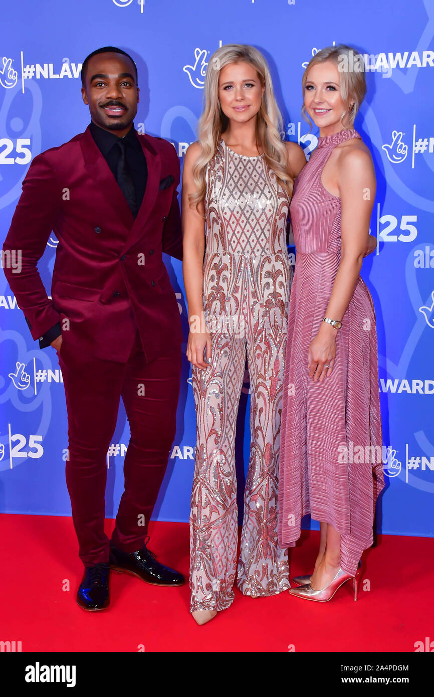 London, UK. 15th Oct, 2019. Ore Oduba and Portia Oduba attends BBC1's ...