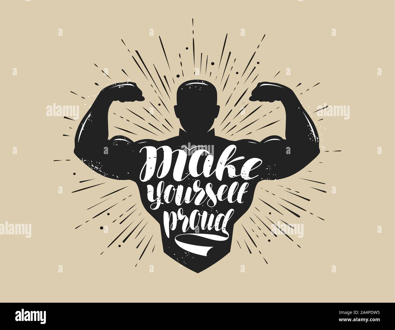 Muscular proud strong Stock Vector Images - Alamy