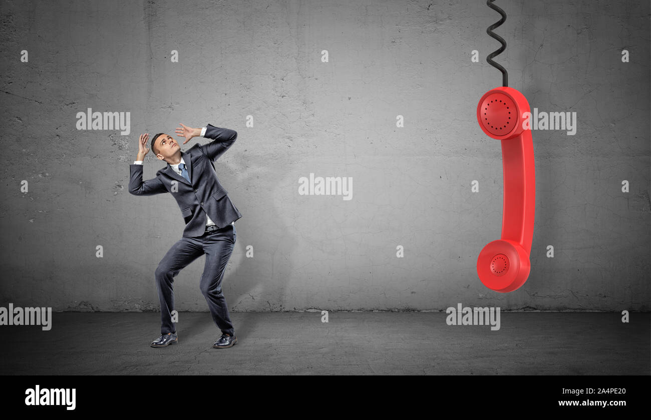 Vintage scared man hi-res stock photography and images - Alamy