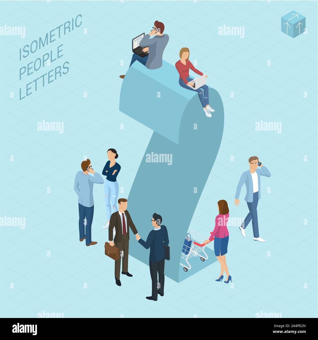 Isometric icon modern two hi-res stock photography and images - Alamy