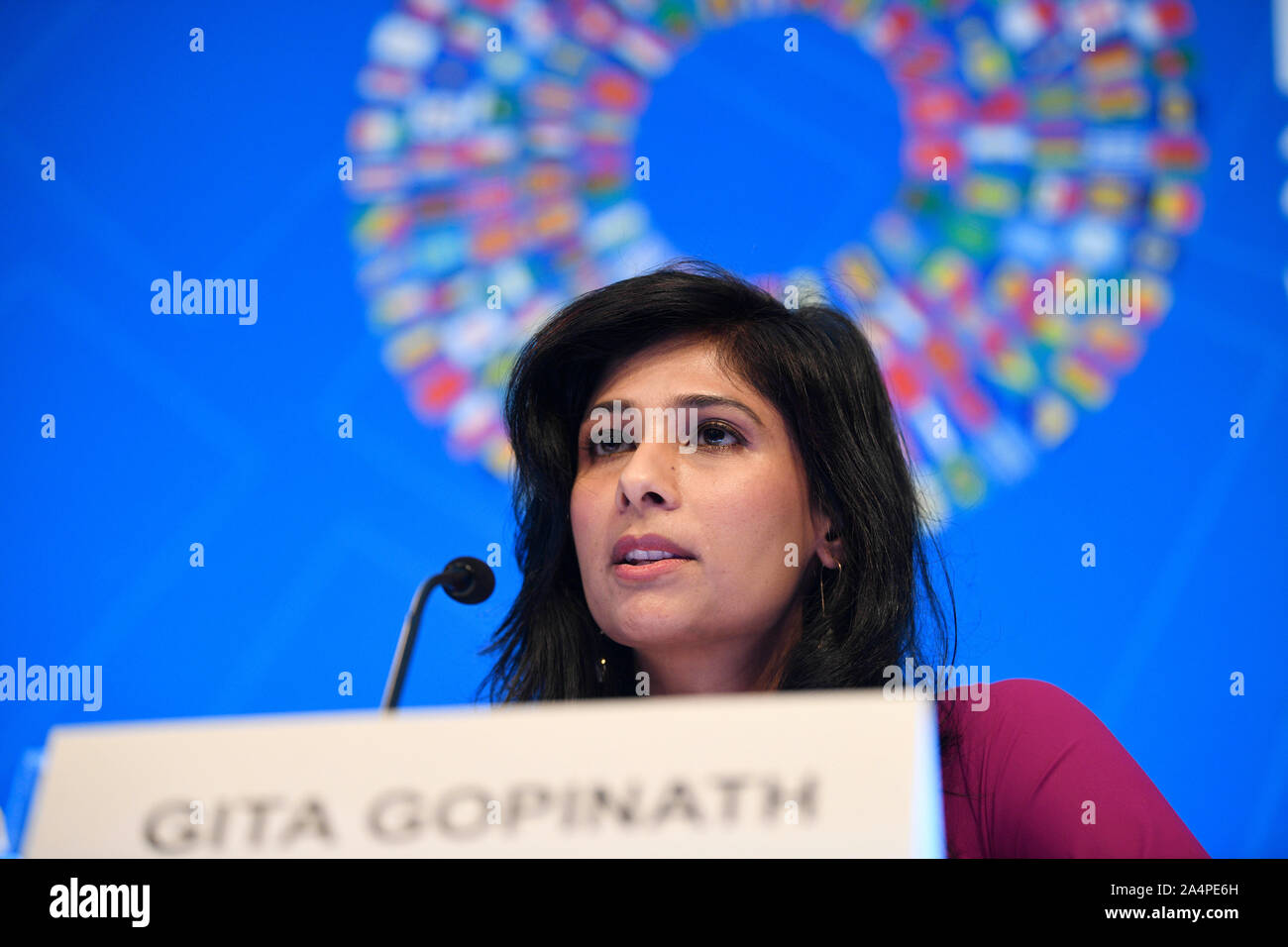 Washington, USA. 15th Oct, 2019. International Monetary Fund (IMF ...