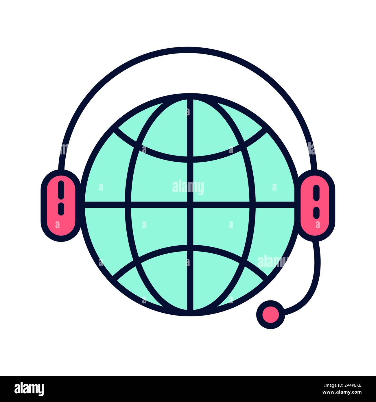 Global sphere icon design, World communication internet connectivity ...