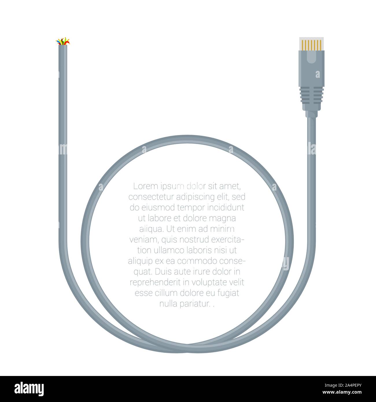 Network cord Stock Vector Images - Alamy