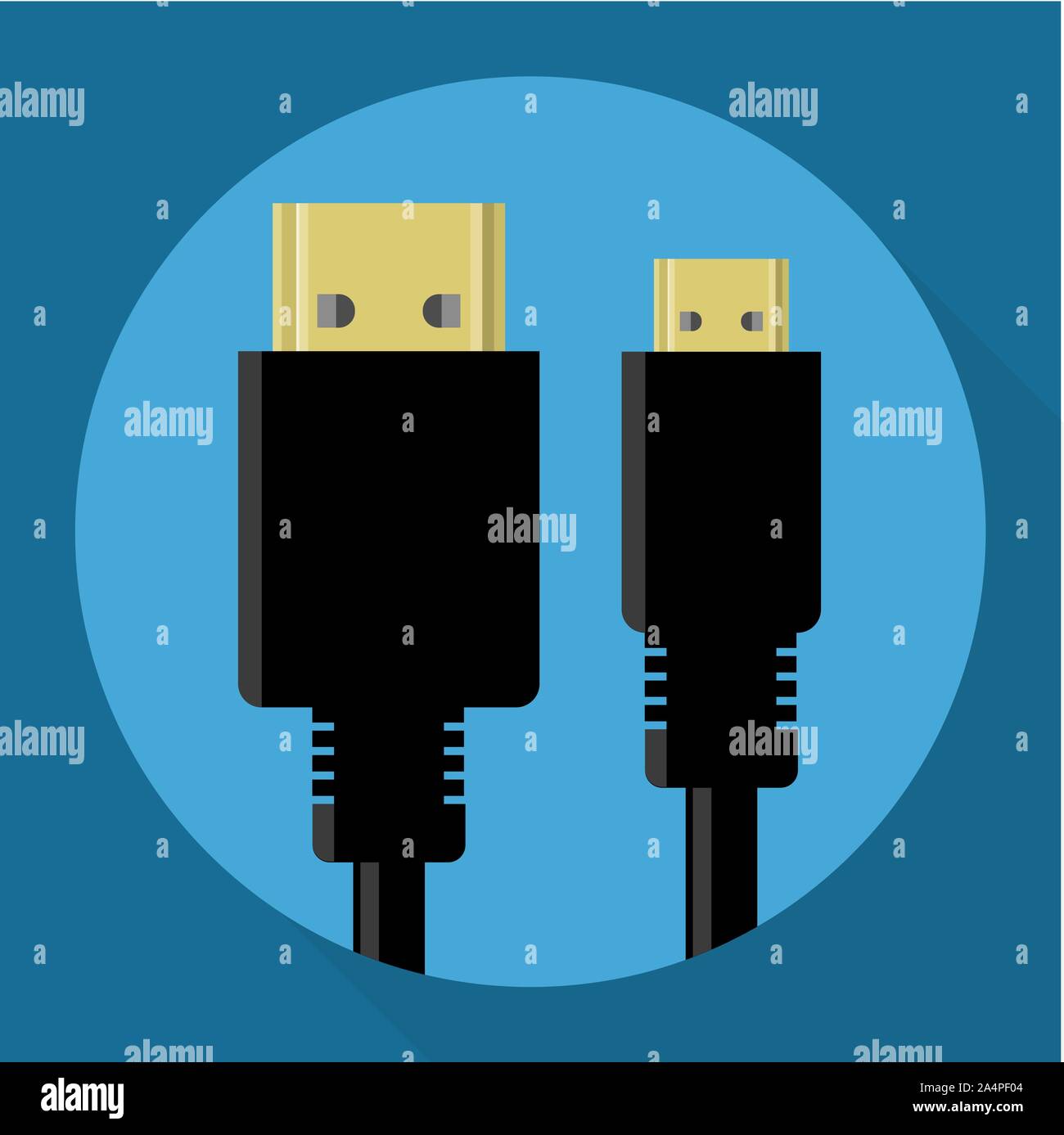 HDMI connectors vector icon Stock Vector Image & Art - Alamy