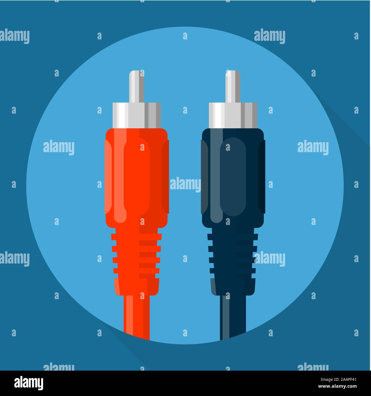 RCA connectors icon Stock Vector Image & Art - Alamy