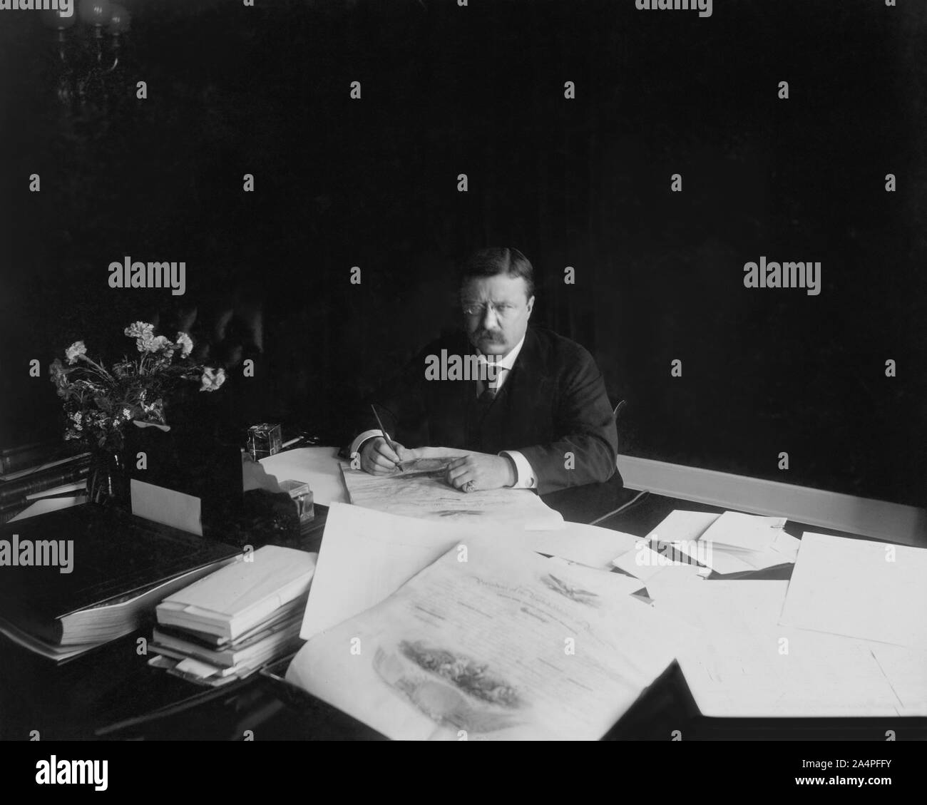 Theodore Roosevelt (1858-1919), 26th President of the United States ...