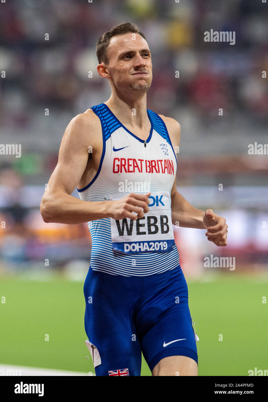 DOHA - QATAR SEPT 29: Jamie Webb of Great Britain & NI competing in the ...