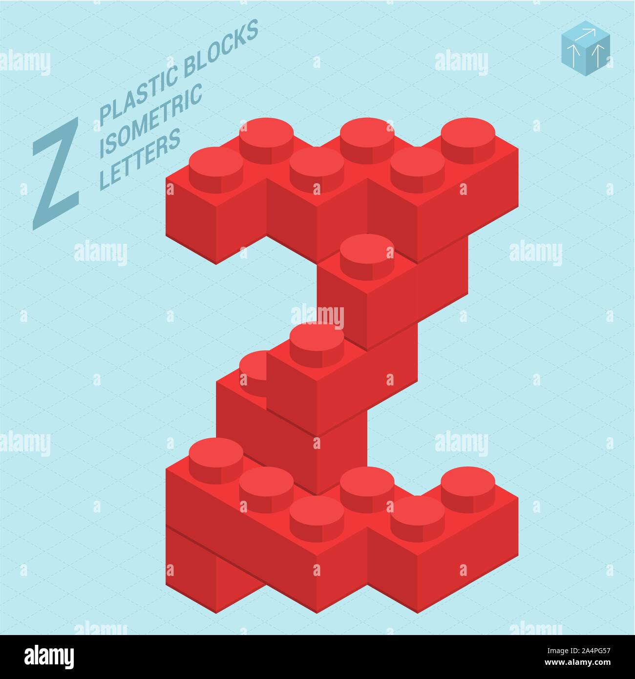 3d isometric square letters hi-res stock photography and images - Alamy