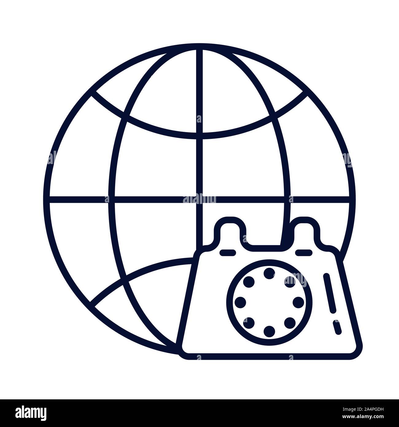 Global sphere icon design, World communication internet connectivity ...
