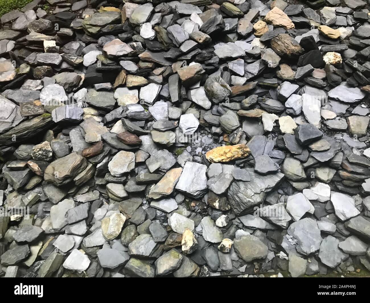 Seamless photo of a variety of stones and rocks in a garden in Golden ...