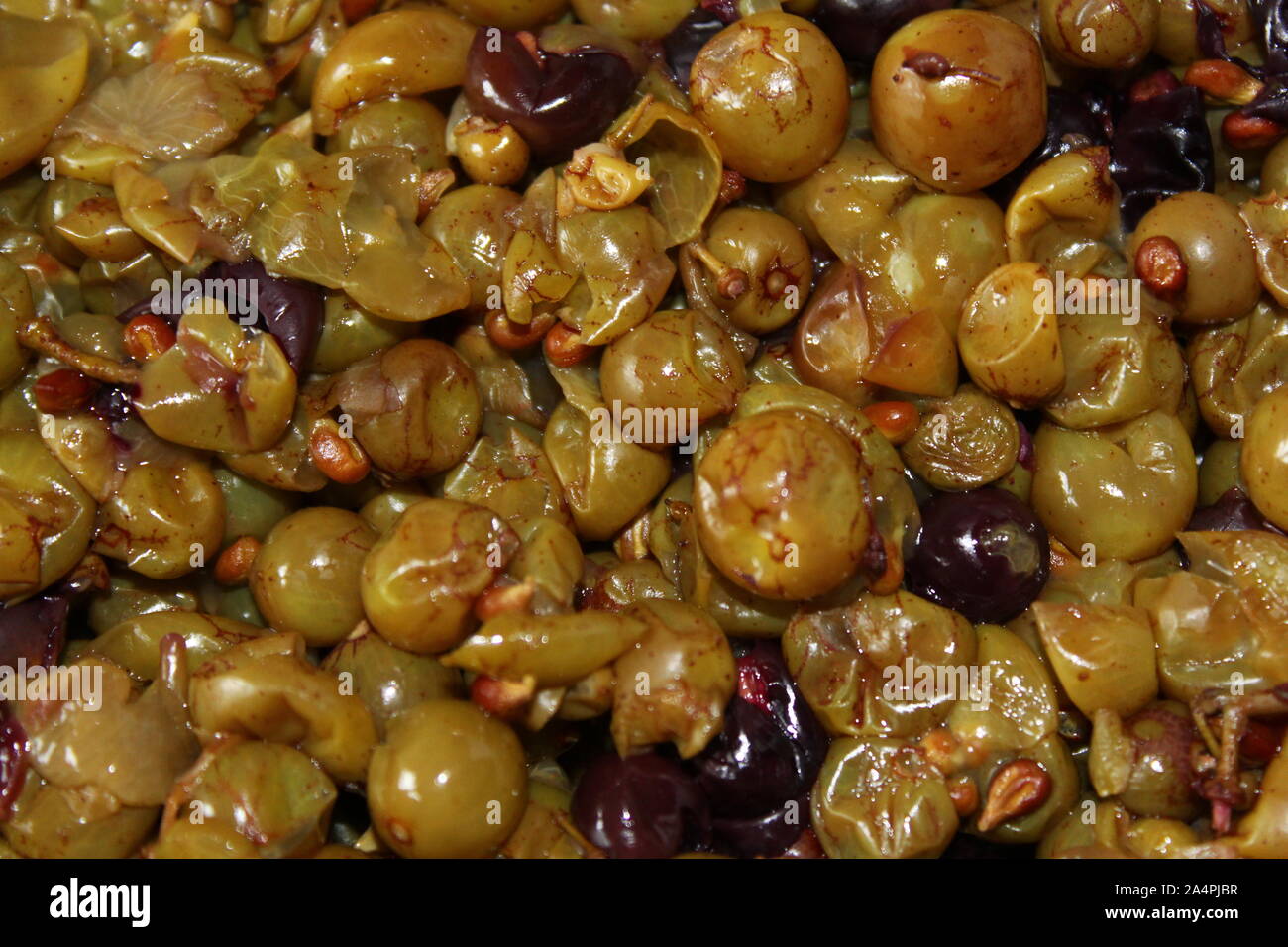 The picture shows fresh grape marc Stock Photo - Alamy