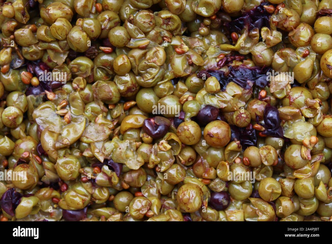The picture shows fresh grape marc Stock Photo - Alamy