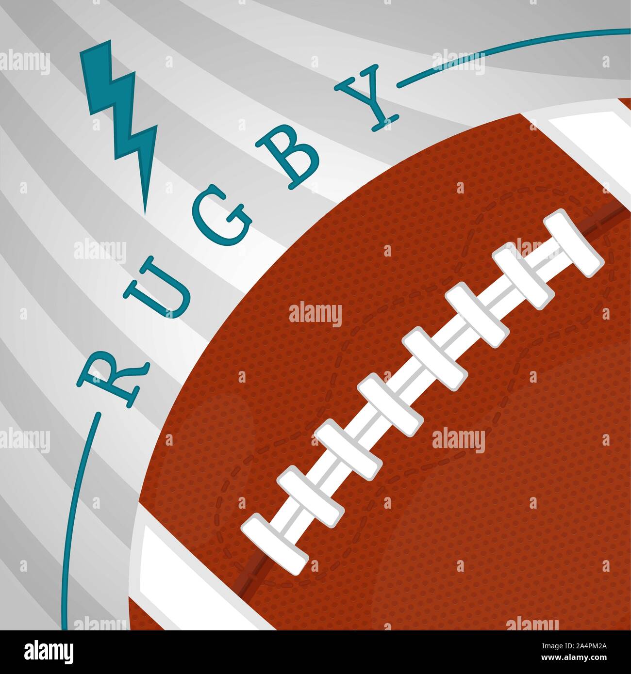 Rugby poster with a ball - Vector illustration Stock Vector Image & Art ...