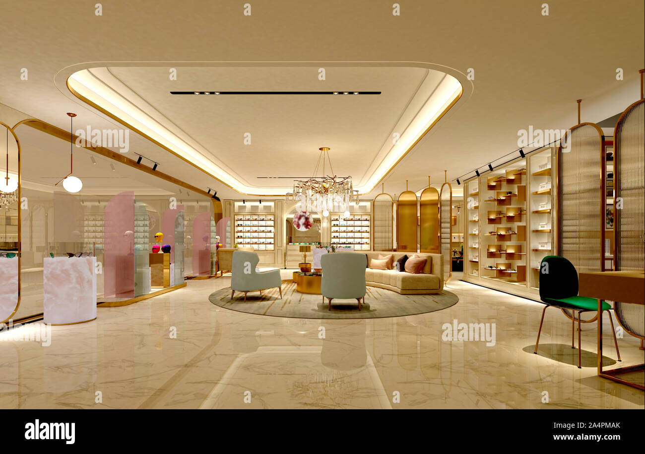3d interior white model hi-res stock photography and images - Alamy