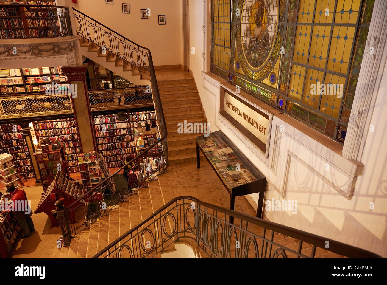 Interiors of the historical "Puro Verso" library, in the old cask of ...