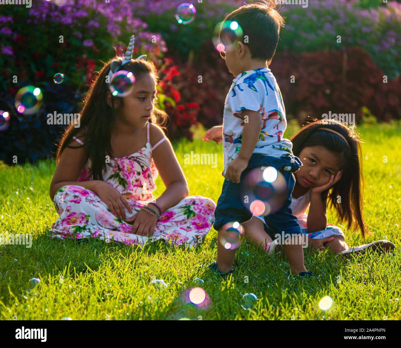 Hispanic Kids Playing