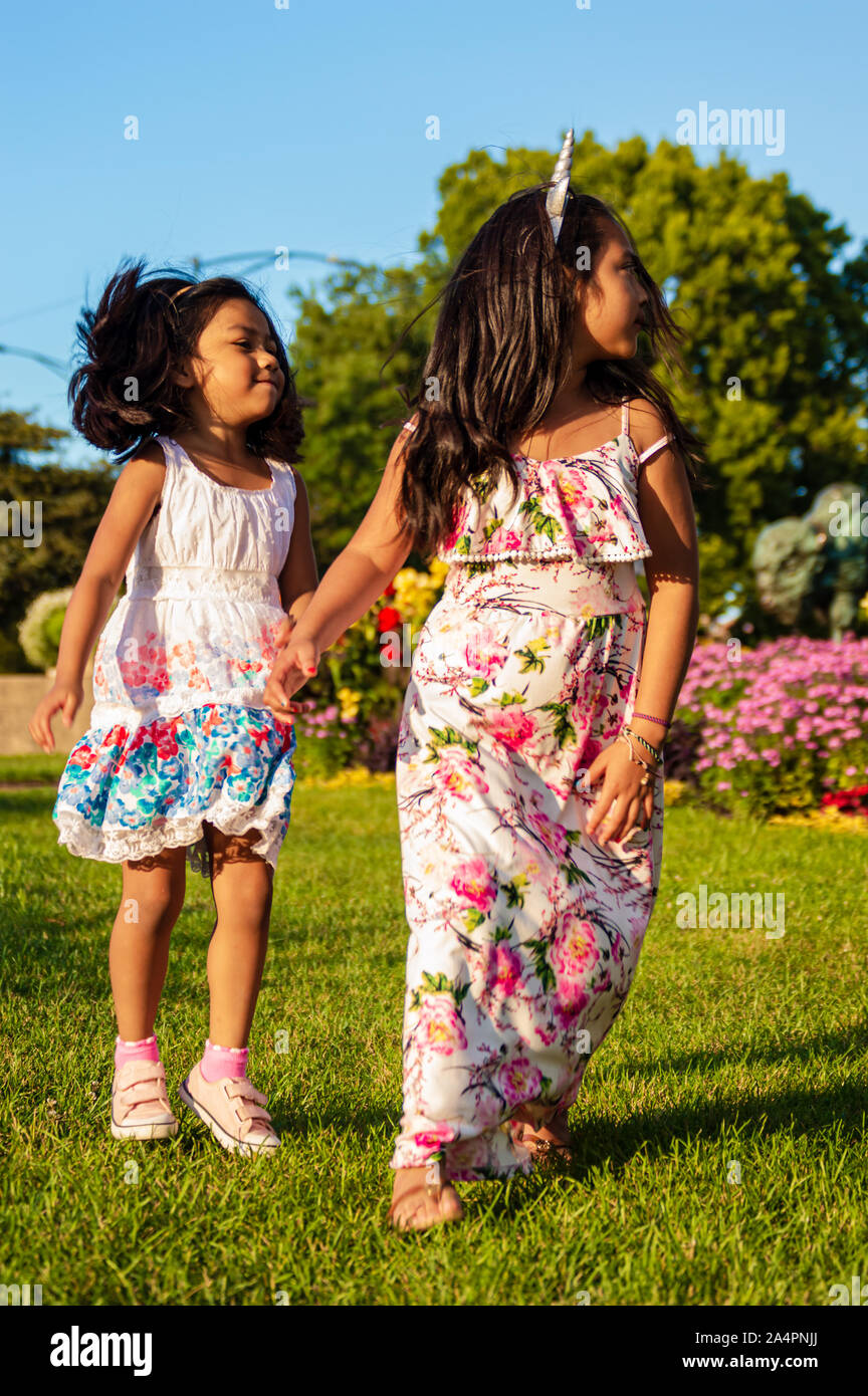 Hispanic Kids Playing