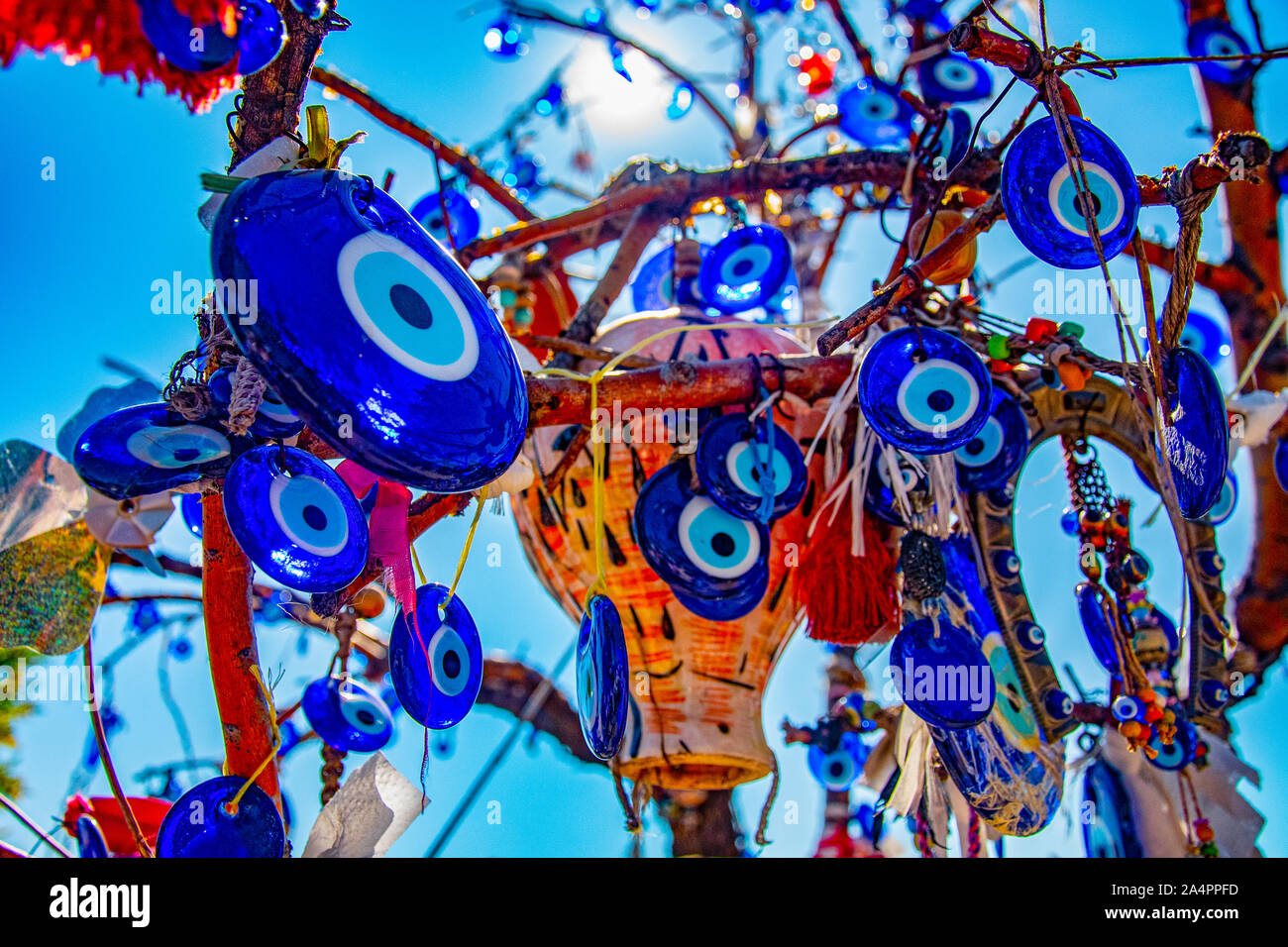 Evil Eye Tree, Cappadocia, Turkey Stock Photo - Alamy