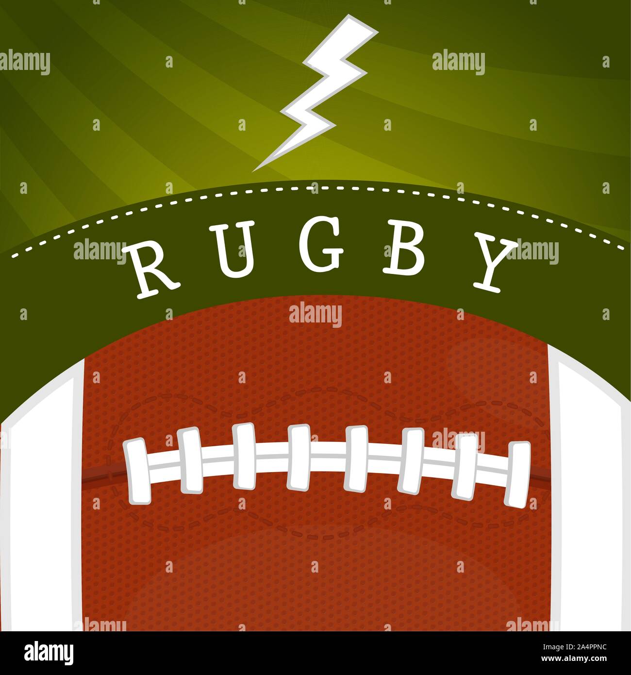Rugby poster with a ball - Vector illustration Stock Vector Image & Art ...