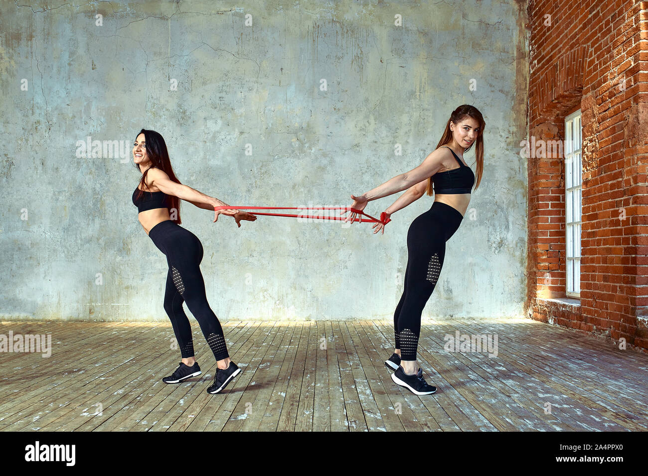 Paired exercises hi-res stock photography and images - Alamy