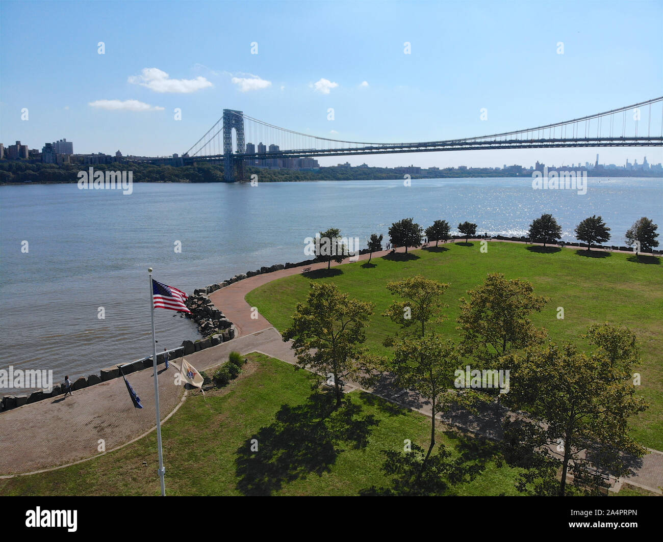 George washington bridge flag hi-res stock photography and images - Alamy