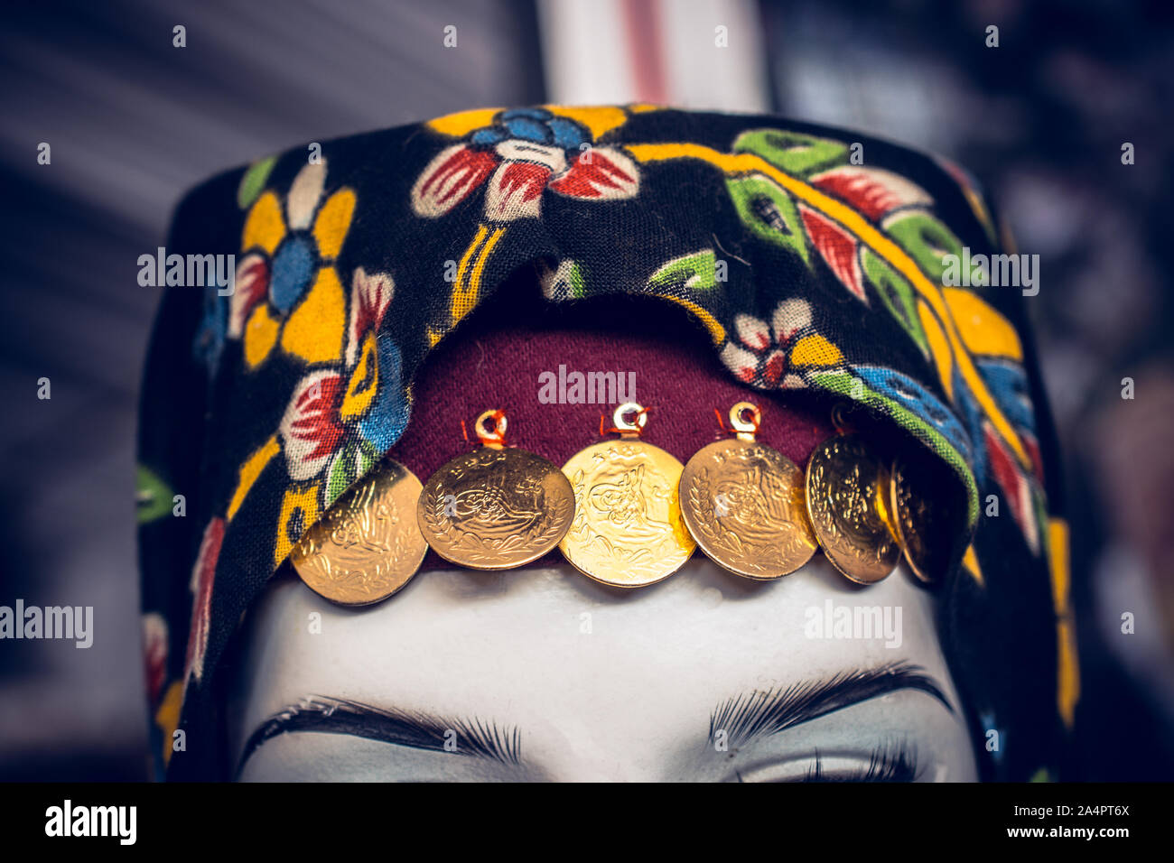 Traditional Turkish Gold Coins in Ottoman style Stock Photo - Alamy