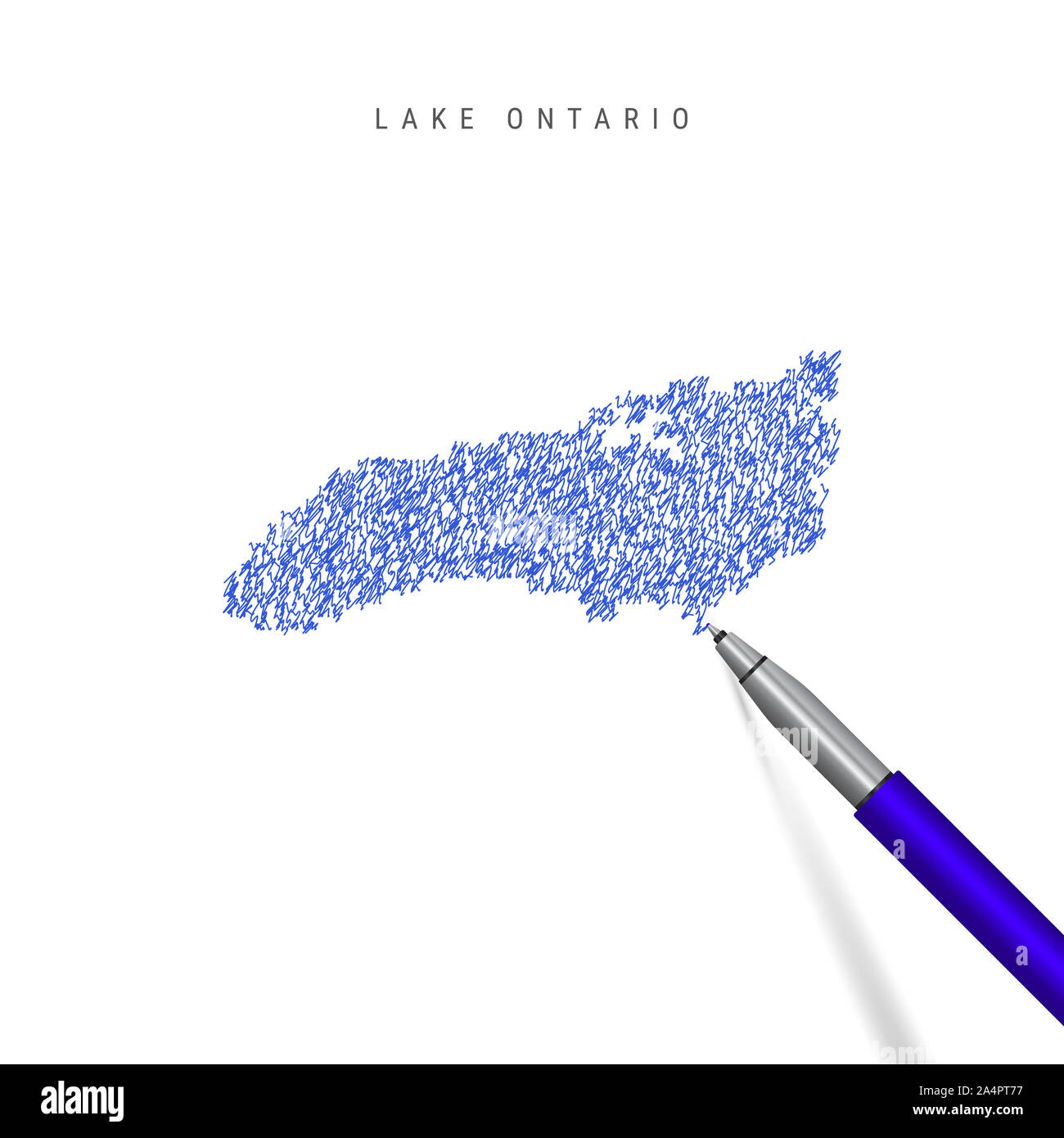 Lake Ontario Map High Resolution Stock Photography and Images - Alamy