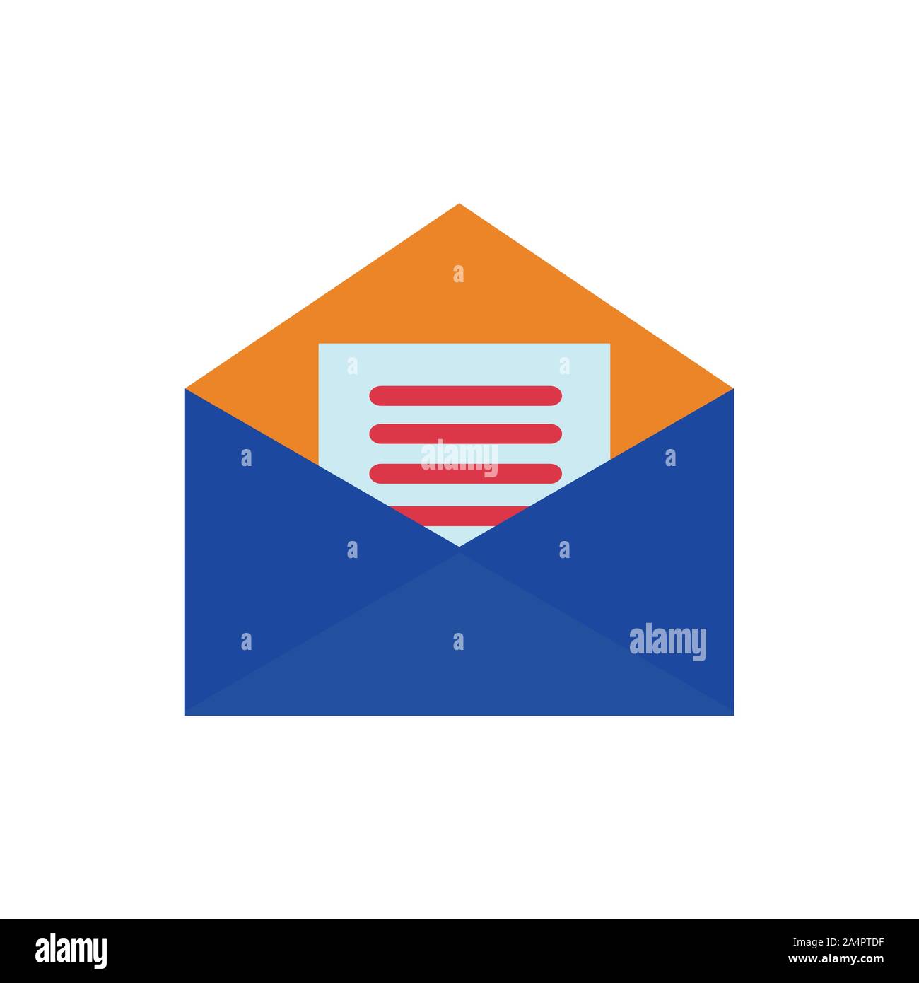Envelope icon design, Email mail message letter marketing communication ...