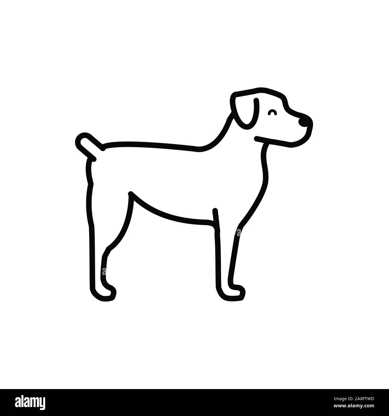 Dog icon design, Mascot pet animal nature cute and puppy theme Vector ...