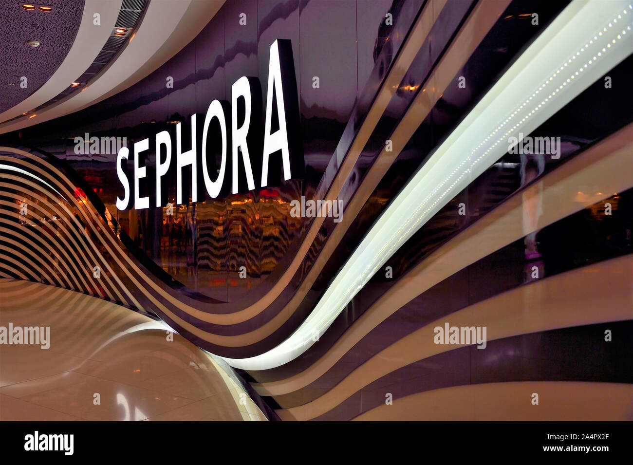 Singapore - October 4 2019: Sephora fashion boutique exterior with ...