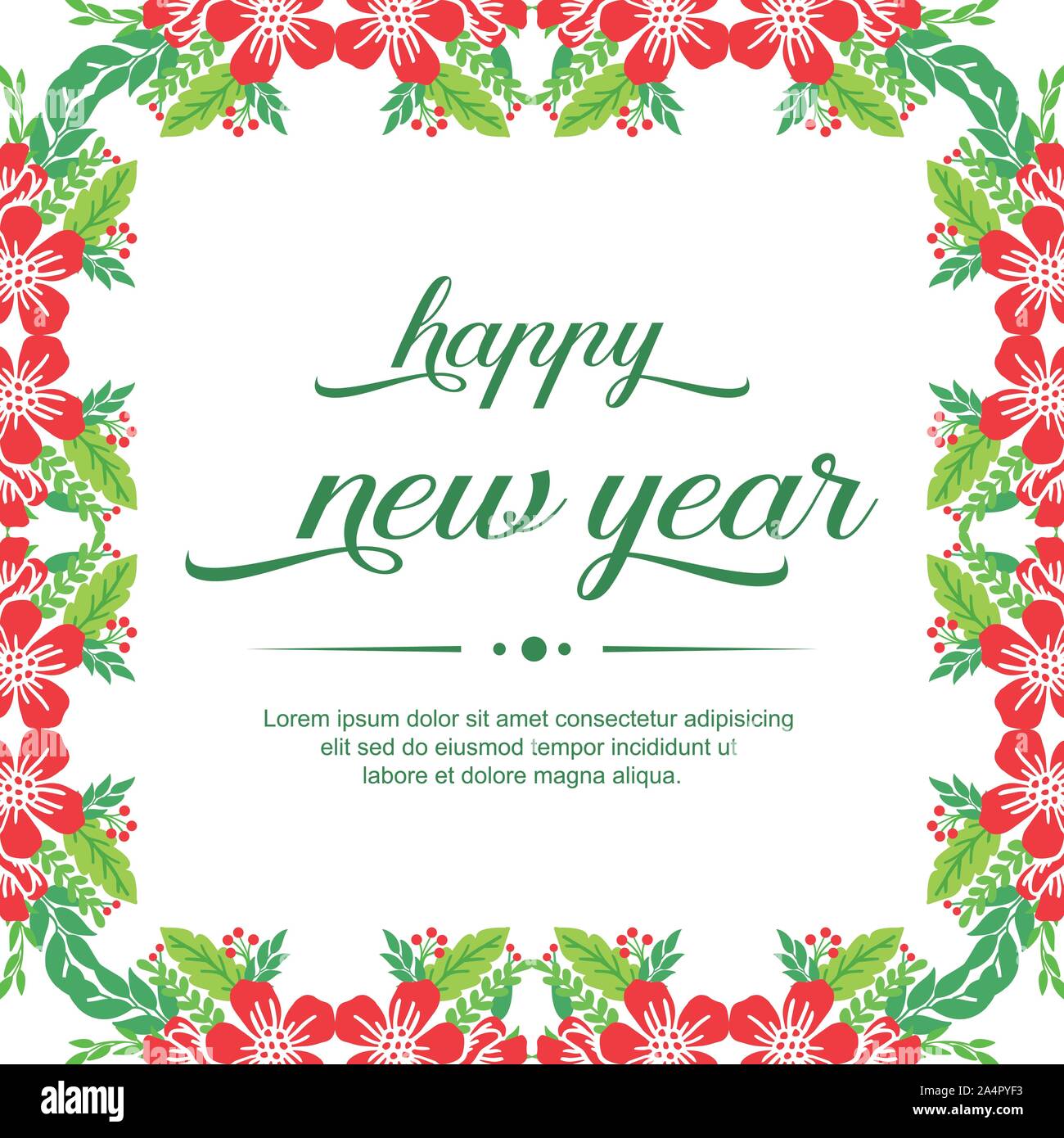 Beautiful red flower frame background, for element design of card happy ...