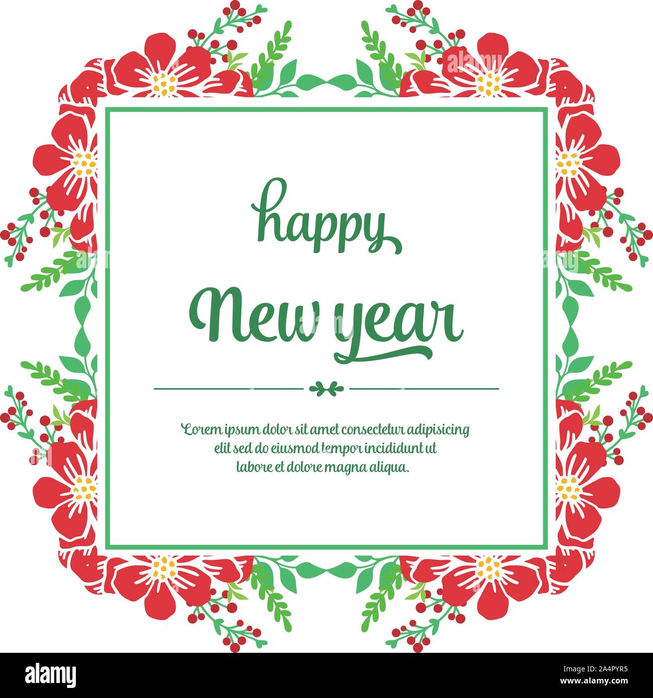 Beautiful red flower frame background, for element design of card happy ...