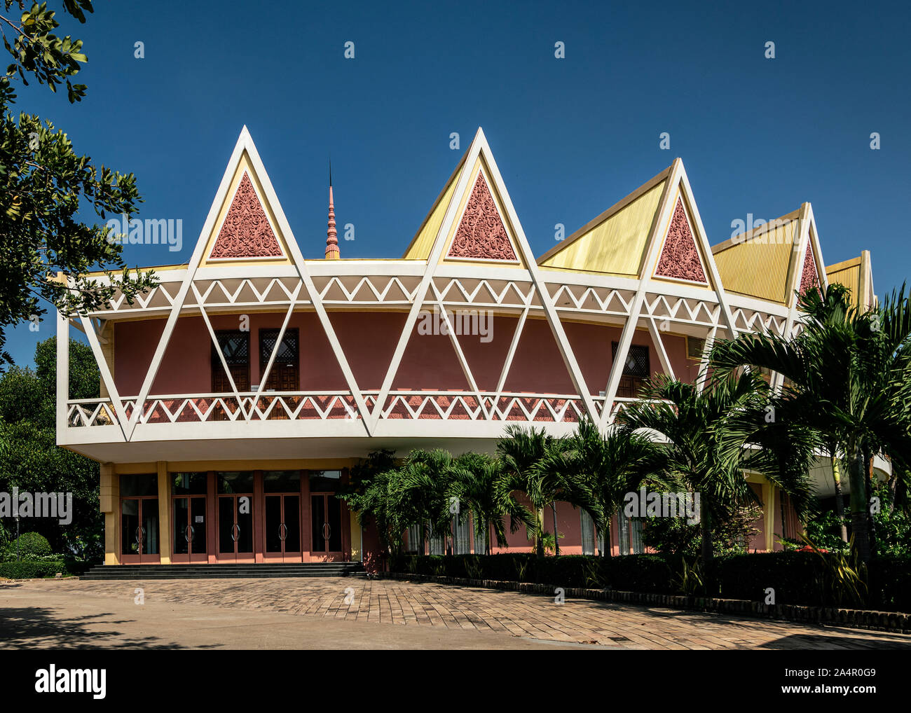 Chaktomuk Conference Hall architecture landmark building in phnom penh ...