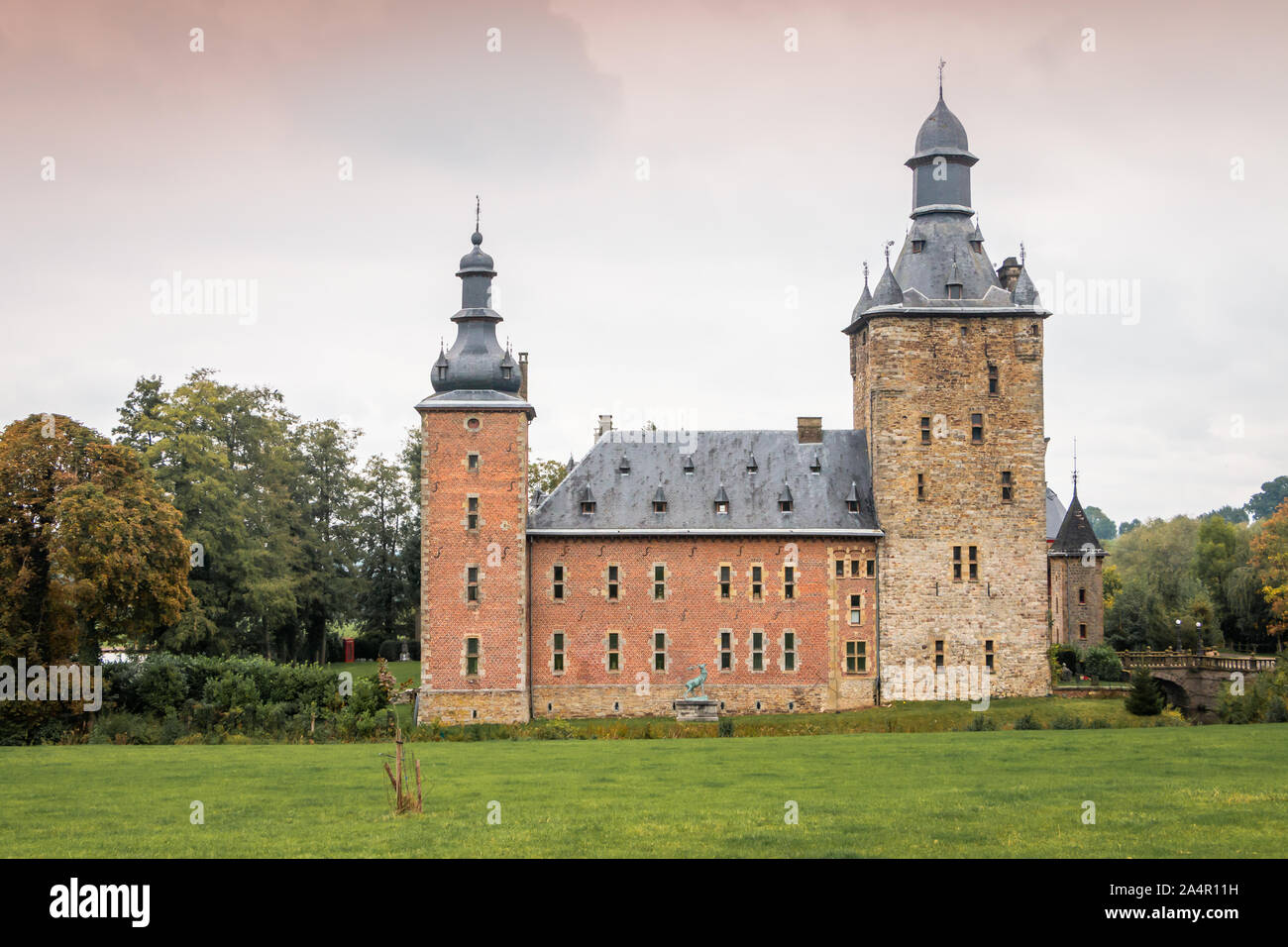 Beautiful castle in Belgium named Beusdael Stock Photo - Alamy